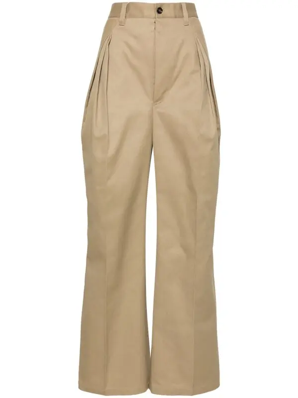 MAISON MARGIELA Pleat-detailed Twill Trousers