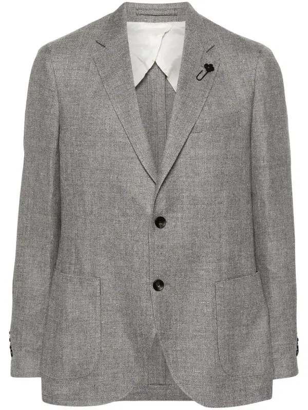 LARDINI Special Single-breasted Blazer - Grey