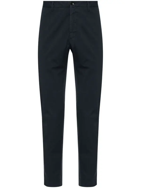 Incotex Tapered Stretch-cotton Chinos - Blue