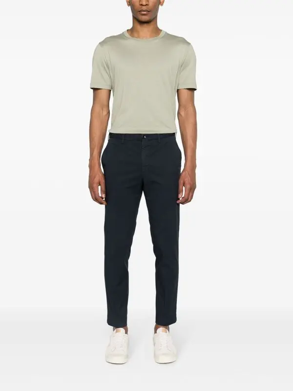 Incotex Tapered Stretch-cotton Chinos - Blue