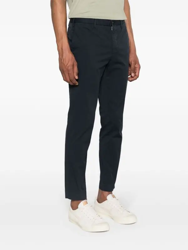 Incotex Tapered Stretch-cotton Chinos - Blue