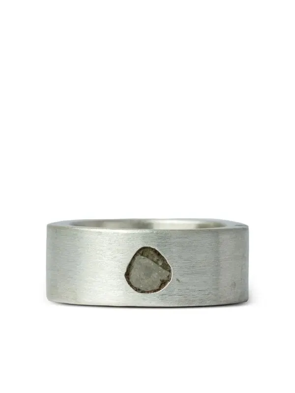 PARTS OF FOUR Sistema Ring With Yellow Diamond - Silver