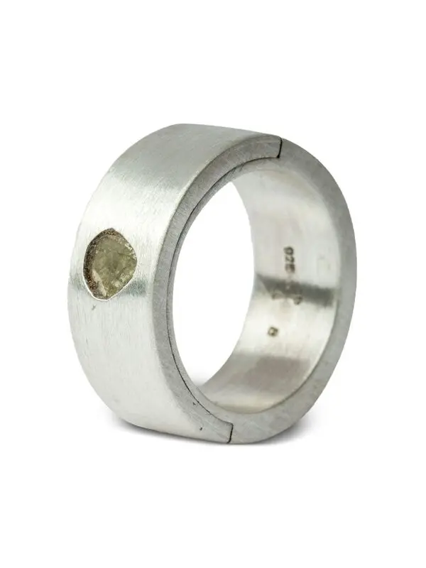 PARTS OF FOUR Sistema Ring With Yellow Diamond - Silver