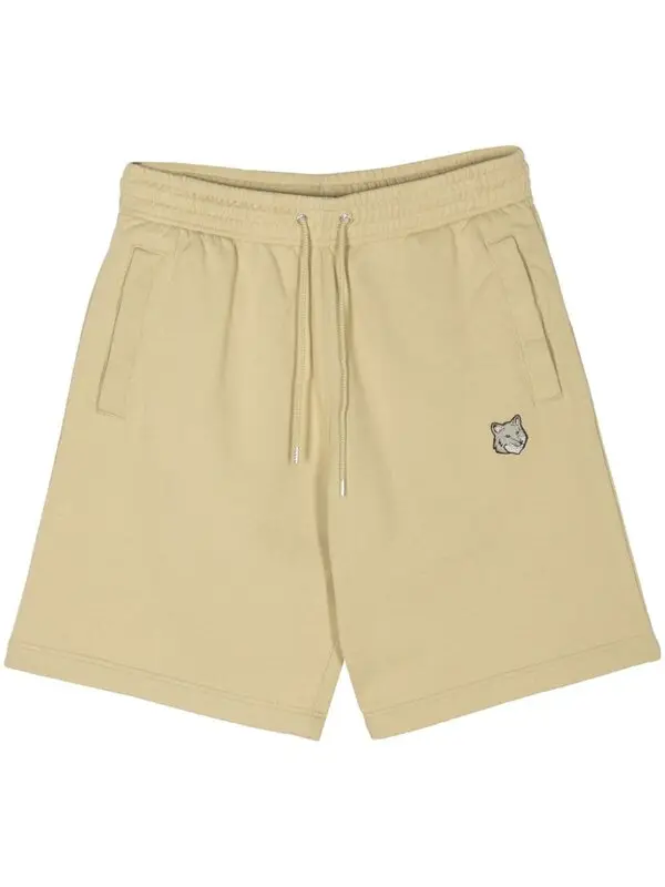 Maison Kitsuné Fox-patch Track Shorts - Green