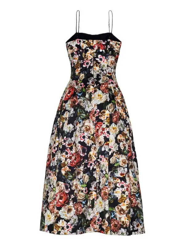 Adam Lippes Rickie Floral-print Midi Dress