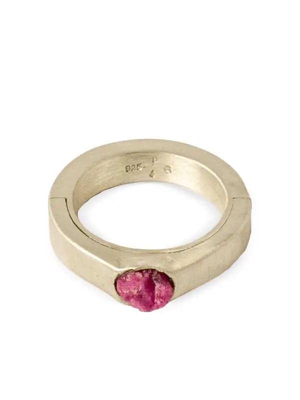 PARTS OF FOUR Sistema Sterling-silver Ruby Ring - Neutrals