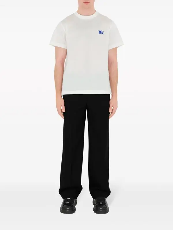 Burberry Logo-embroidered Cotton T-shirt