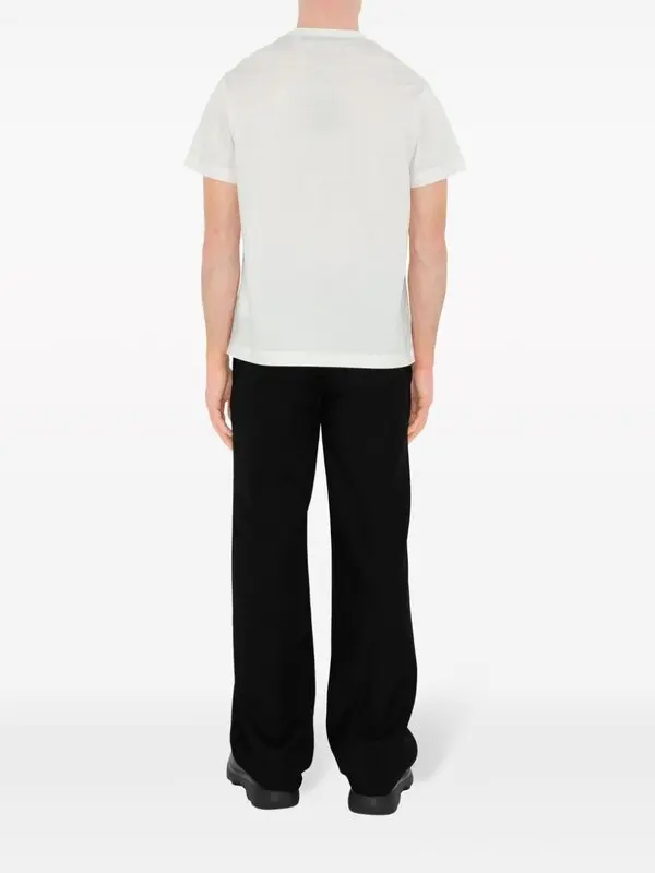 Burberry Logo-embroidered Cotton T-shirt