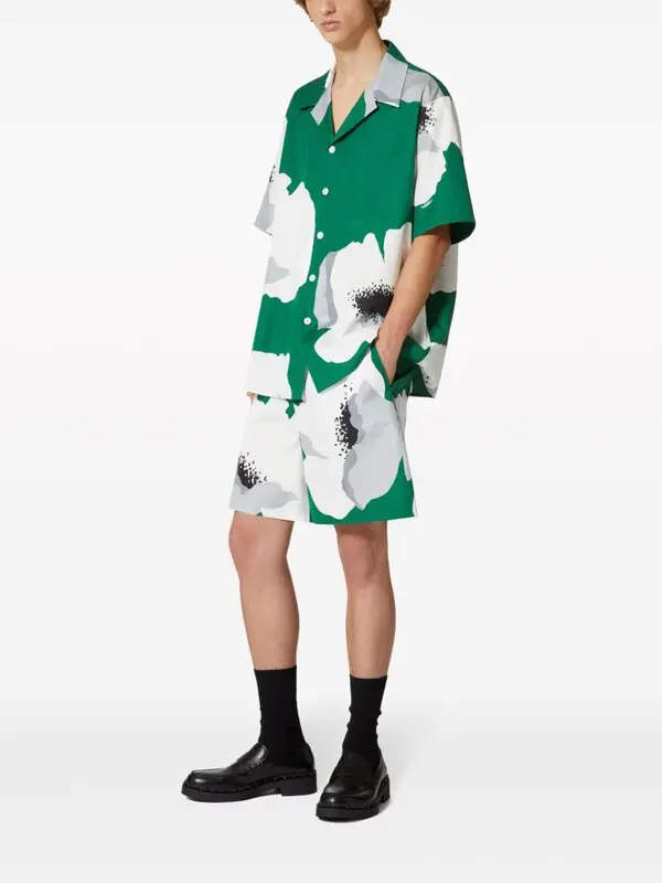 Valentino Garavani Bermuda Shorts With Portrait Print
