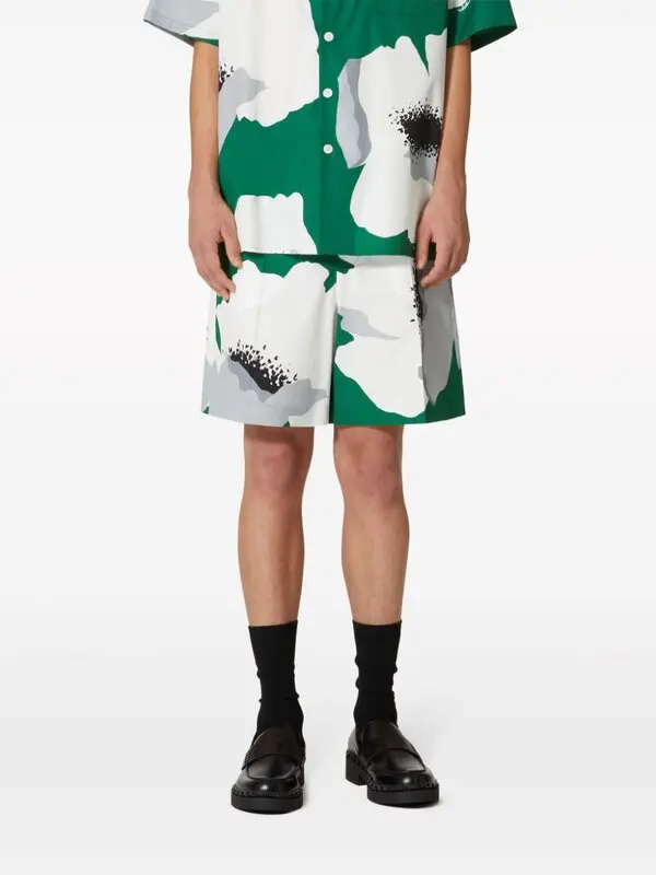 Valentino Garavani Bermuda Shorts With Portrait Print