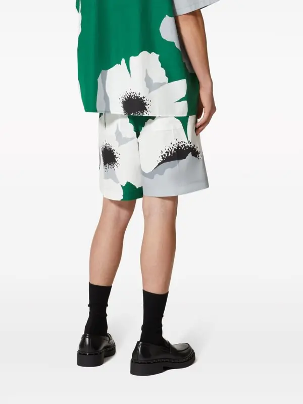 Valentino Garavani Bermuda Shorts With Portrait Print