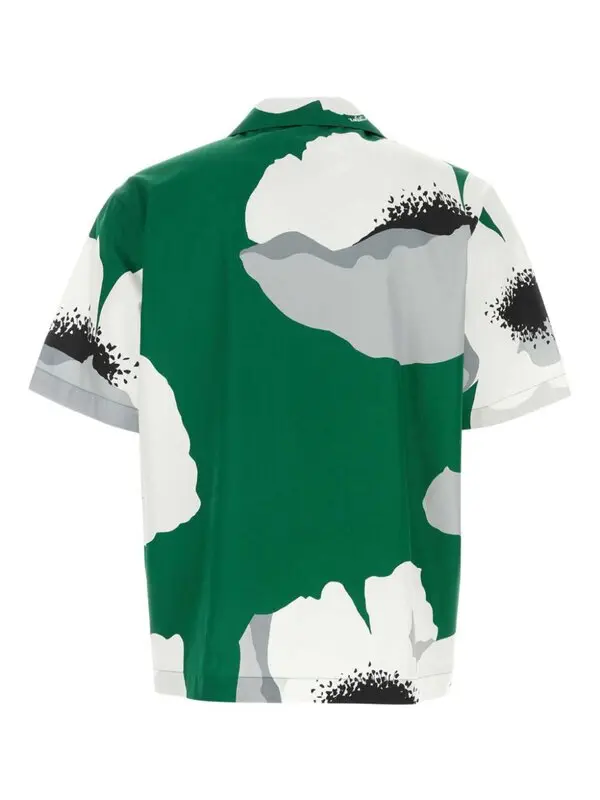 Valentino Garavani Flower Portrait-print Bowling Shirt