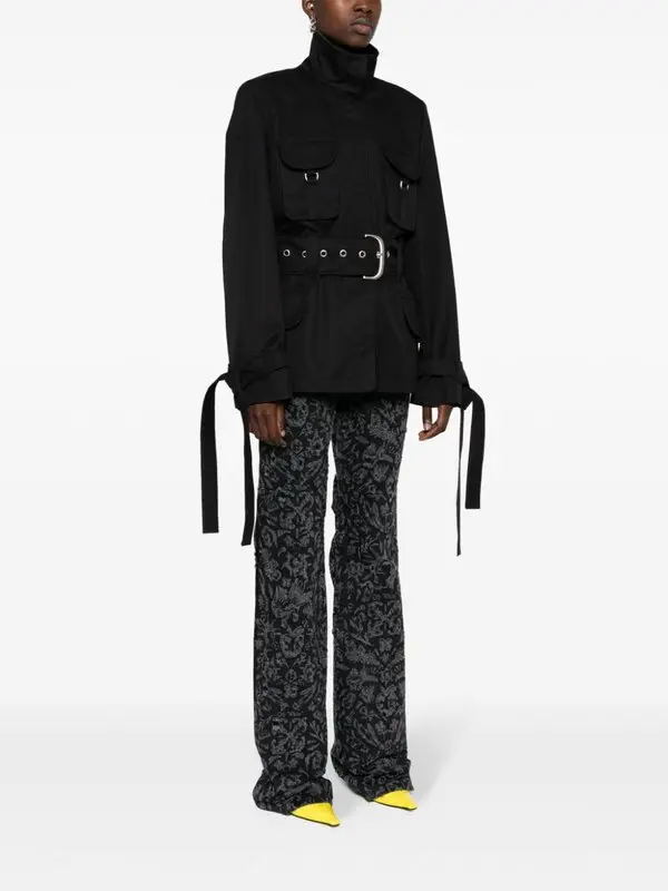 Off-White Co Cargo Belted Jacket