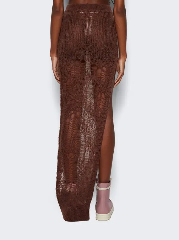 Rick Owens Spider Ziggy Skirt - Brown