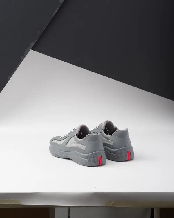 Prada America's Cup Sneakers - Gold/silver