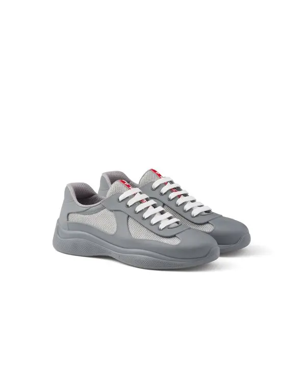 Prada America's Cup Sneakers - Gold/silver