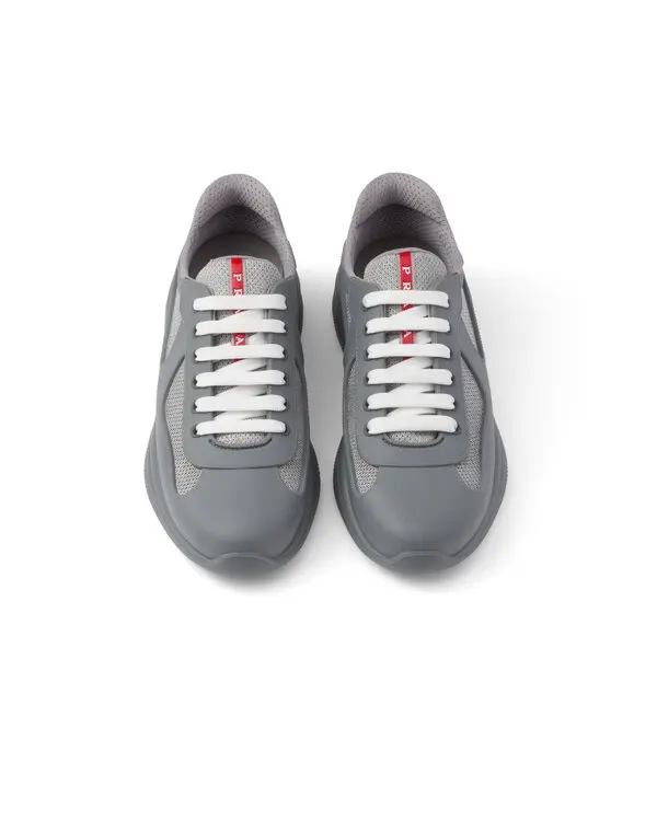 Prada America's Cup Sneakers - Gold/silver