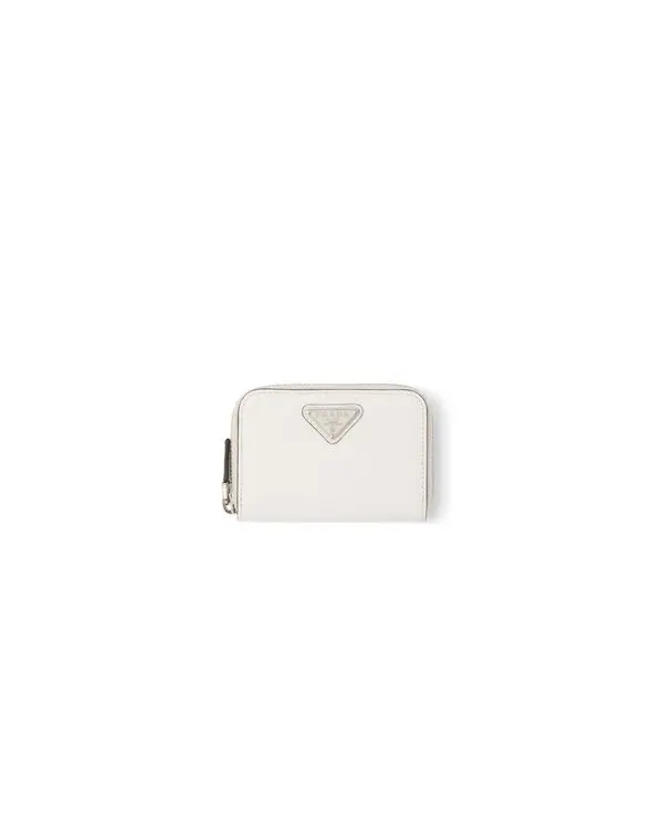 Prada Saffiano Coin Purse - White