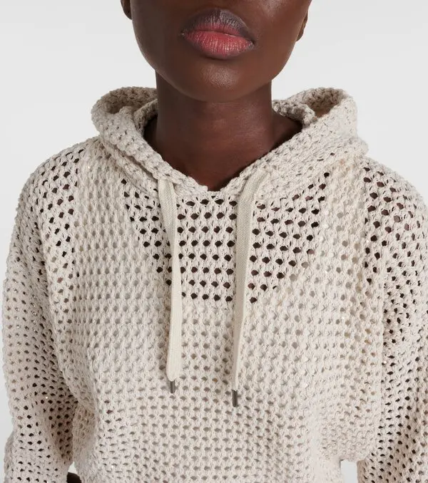 Brunello Cucinelli Open-knit Hoodie
