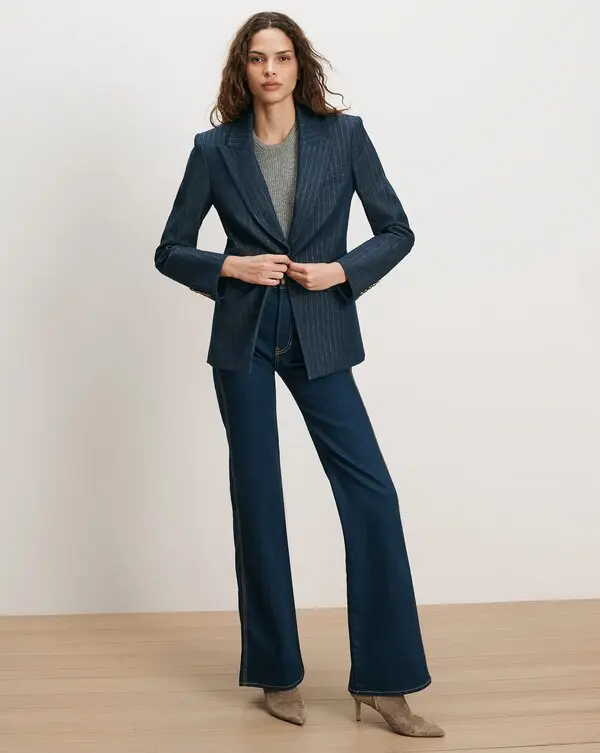 Veronica Beard Naira Denim Dickey Jacket