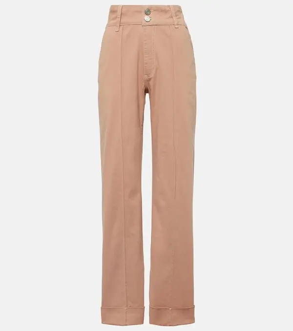 FRAME 70s High-rise Straight-leg Jeans - Pink