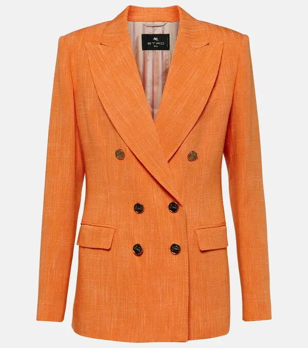 Etro Double-breasted Blazer - Beige