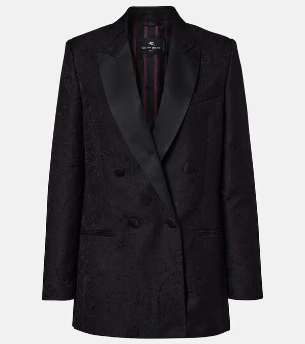 Etro Double-breasted Blazer - Black