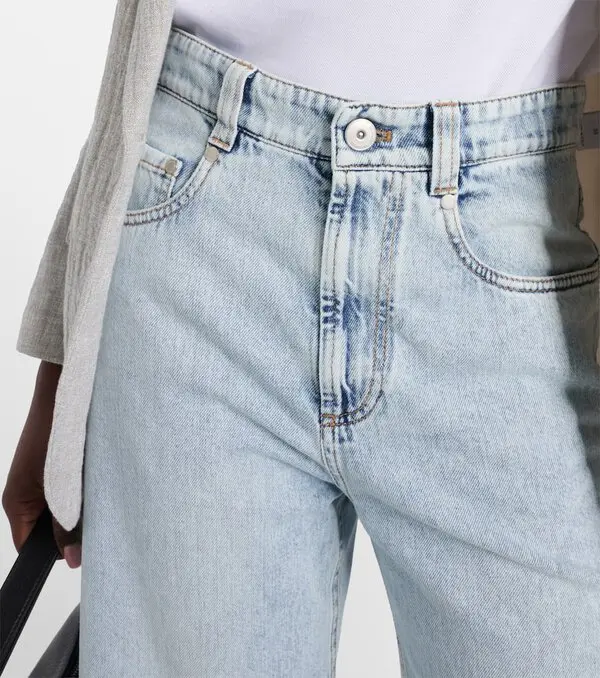 Brunello Cucinelli High-rise Wide-leg Jeans