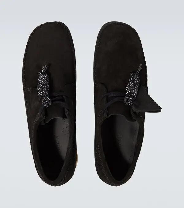 Clarks Weaver Suede Lace-up Sneakers - Black