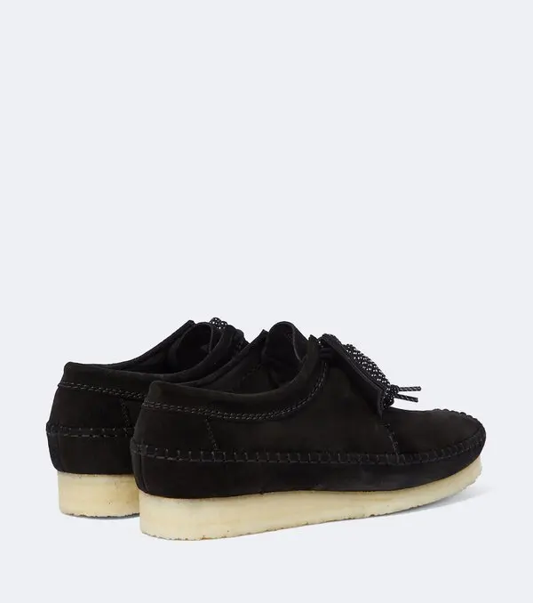 Clarks Weaver Suede Lace-up Sneakers - Black