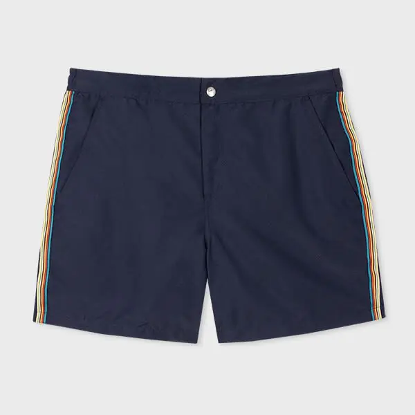 Paul Smith Recycled-polyester Swim Shorts - Blue