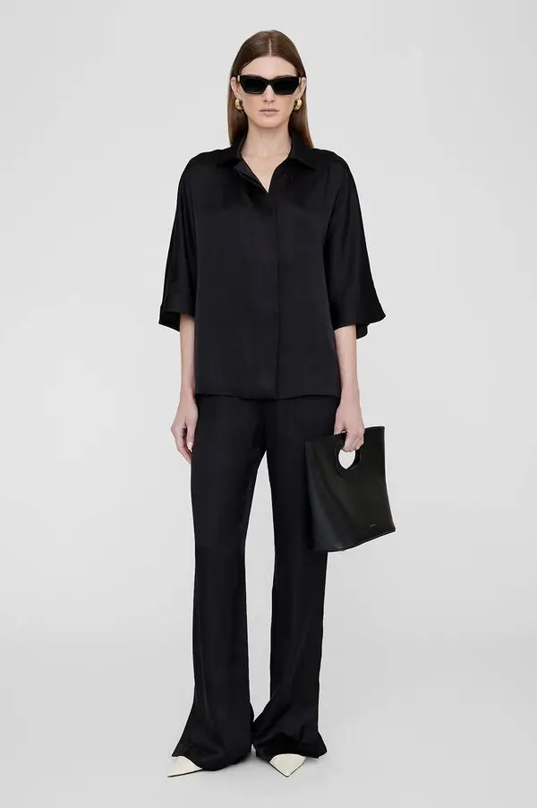 ANINE BING Julia Shirt - Black