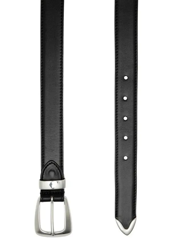 Khaite Benny Leather Belt - Black