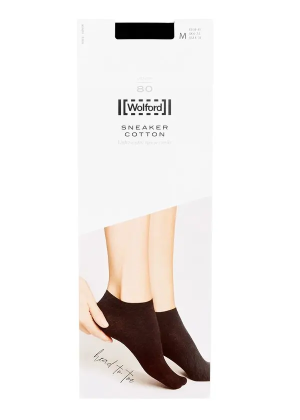 Wolford Cotton-blend Trainer Socks - Black