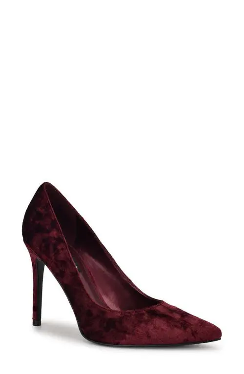 Nine West Floral Pumps - Dark Red