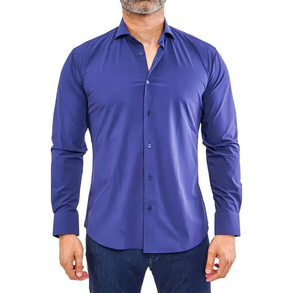 MACEOO Einstein Stretchcore Performance Button-up Shirt