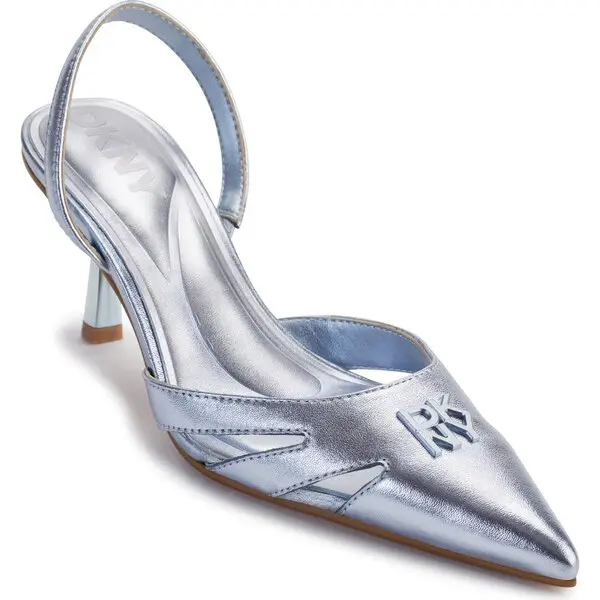 Dkny Glorianna Slingback Pointed Toe Pump - Metallic Blue