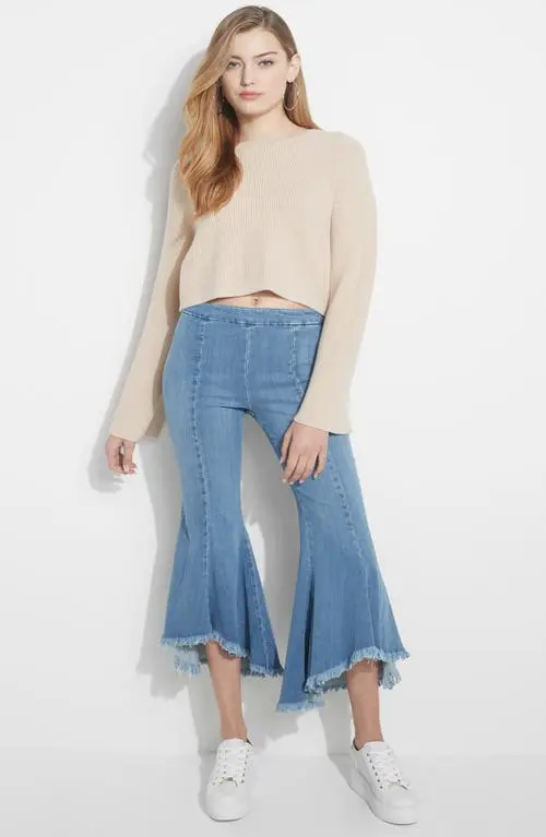 Guess Sofia 1981 Frayed Ankle Flare Jeans