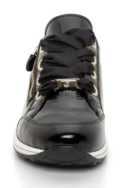 ARA Ollie Sneaker - Black/gold