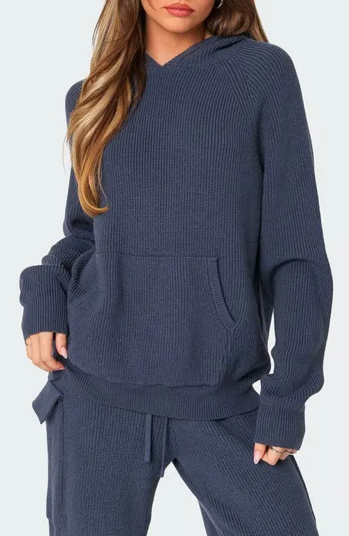 EDIKTED Wynter Oversize Hoodie - Blue