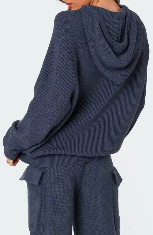 EDIKTED Wynter Oversize Hoodie - Blue