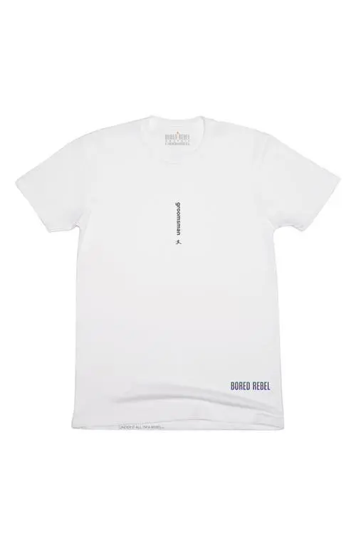 BORED REBEL Groomsman Crewneck Graphic Undershirt