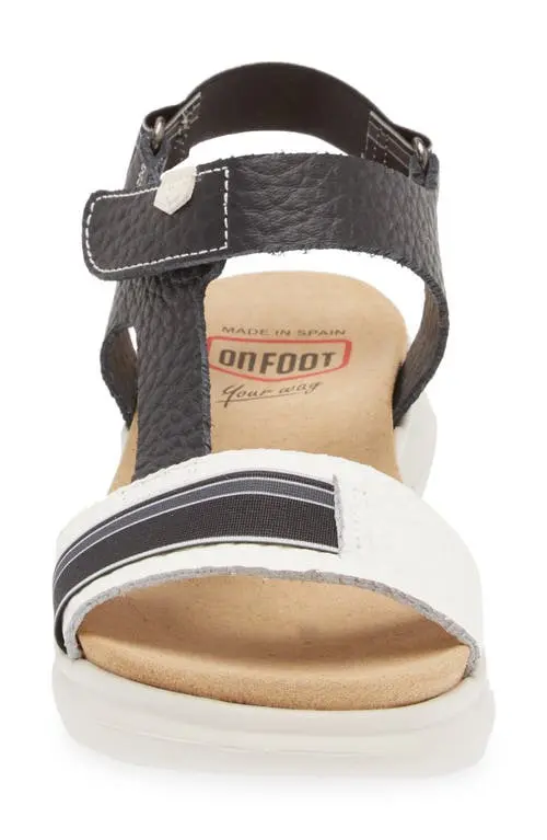 ON FOOT Daytona Platform Sandals - Black/blanco
