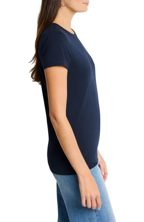 NIC+ZOE Perfect Crewneck T-shirt - Dark Indigo