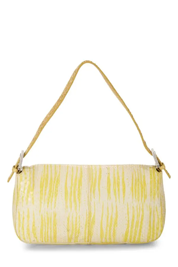 Fendi Python Baguette - Yellow