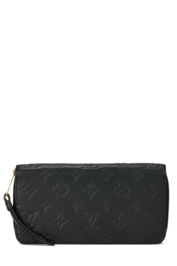 LOUIS VUITTON Monogram Empreinte Zippy Wallet - Black