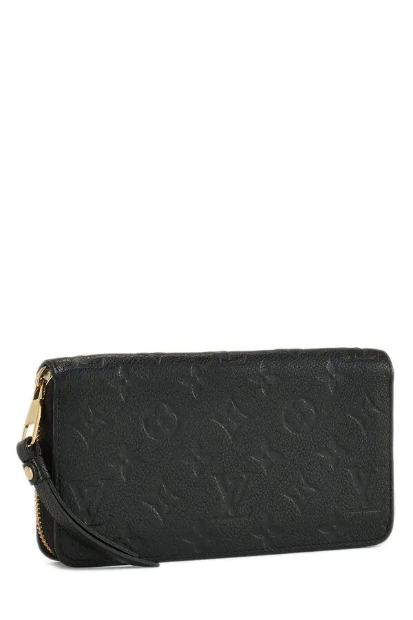 LOUIS VUITTON Monogram Empreinte Zippy Wallet - Black