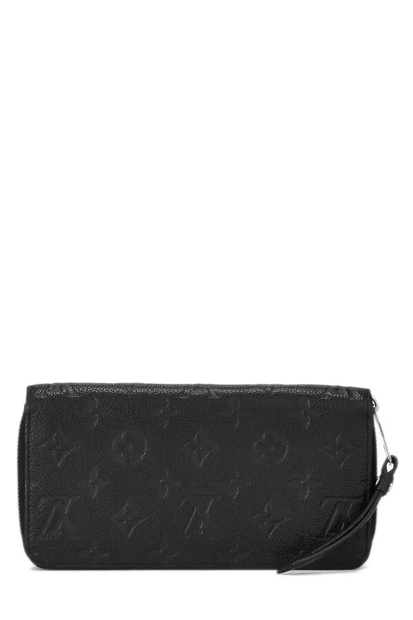 LOUIS VUITTON Monogram Empreinte Zippy Wallet - Black
