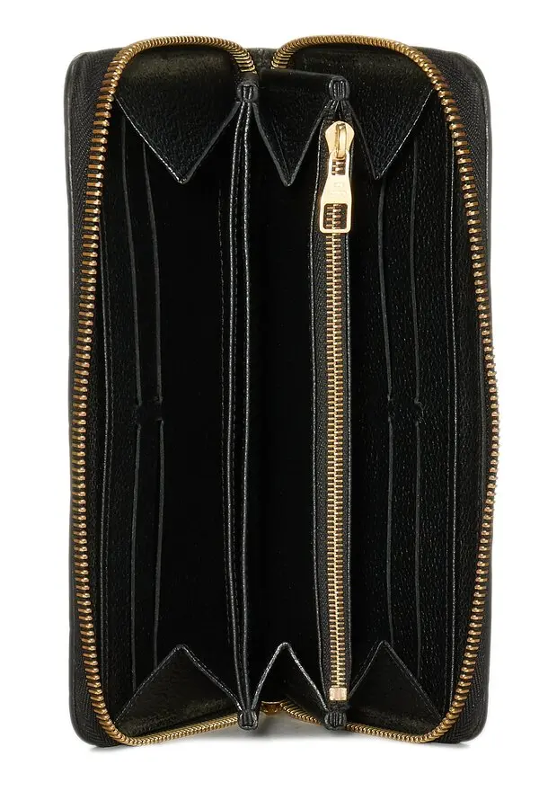 LOUIS VUITTON Monogram Empreinte Zippy Wallet - Black