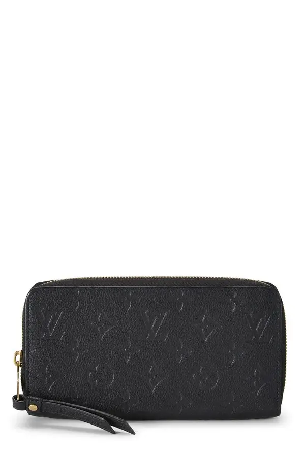 LOUIS VUITTON Monogram Empreinte Zippy Wallet - Black